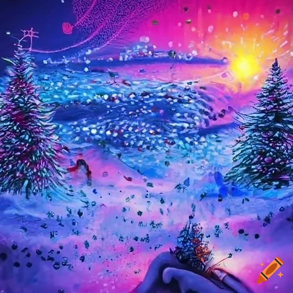 Christmas scene created by a neural network