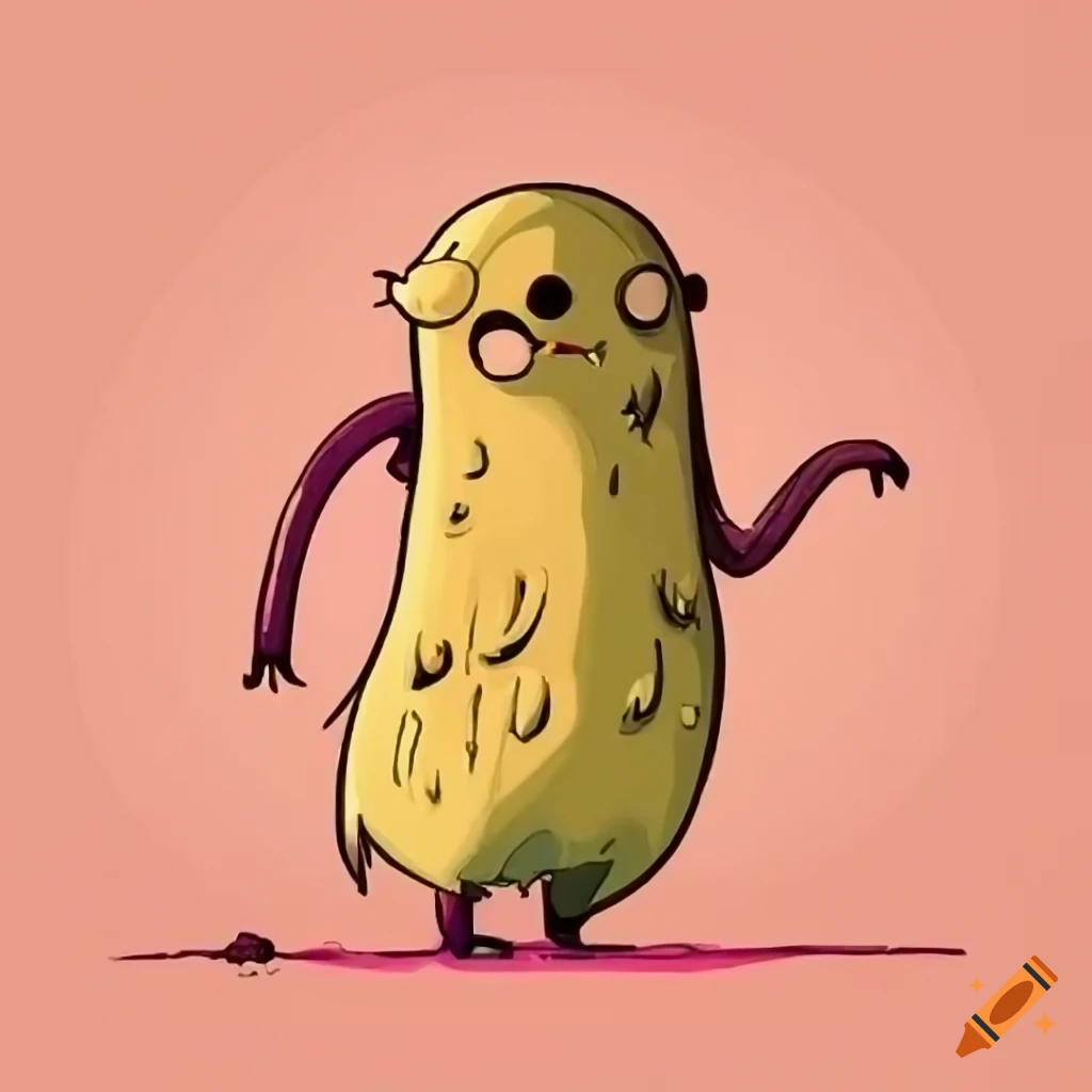 2d character in adventure time style