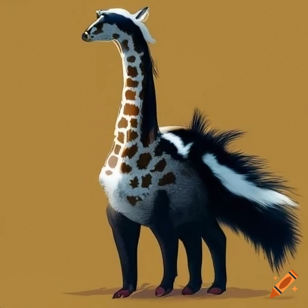 Skunk and giraffe hybrid