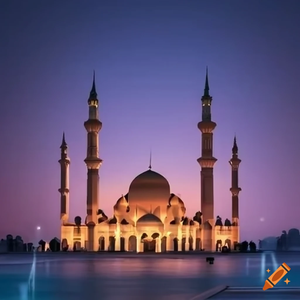 Mosque images created on Craiyon
