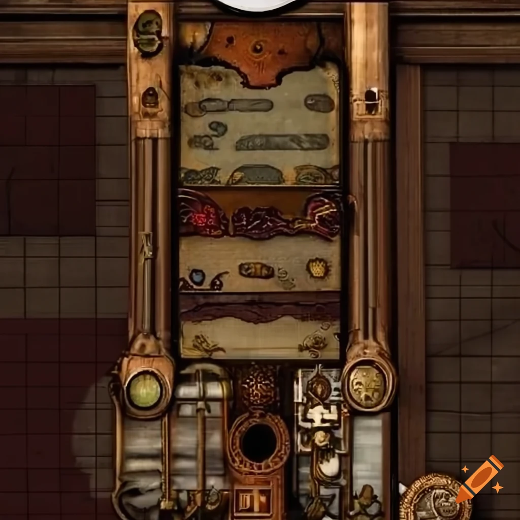 Steampunk game ui design