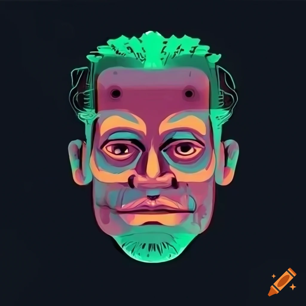 Flash cartoon with multiple tv screens and electronic lighting on Craiyon