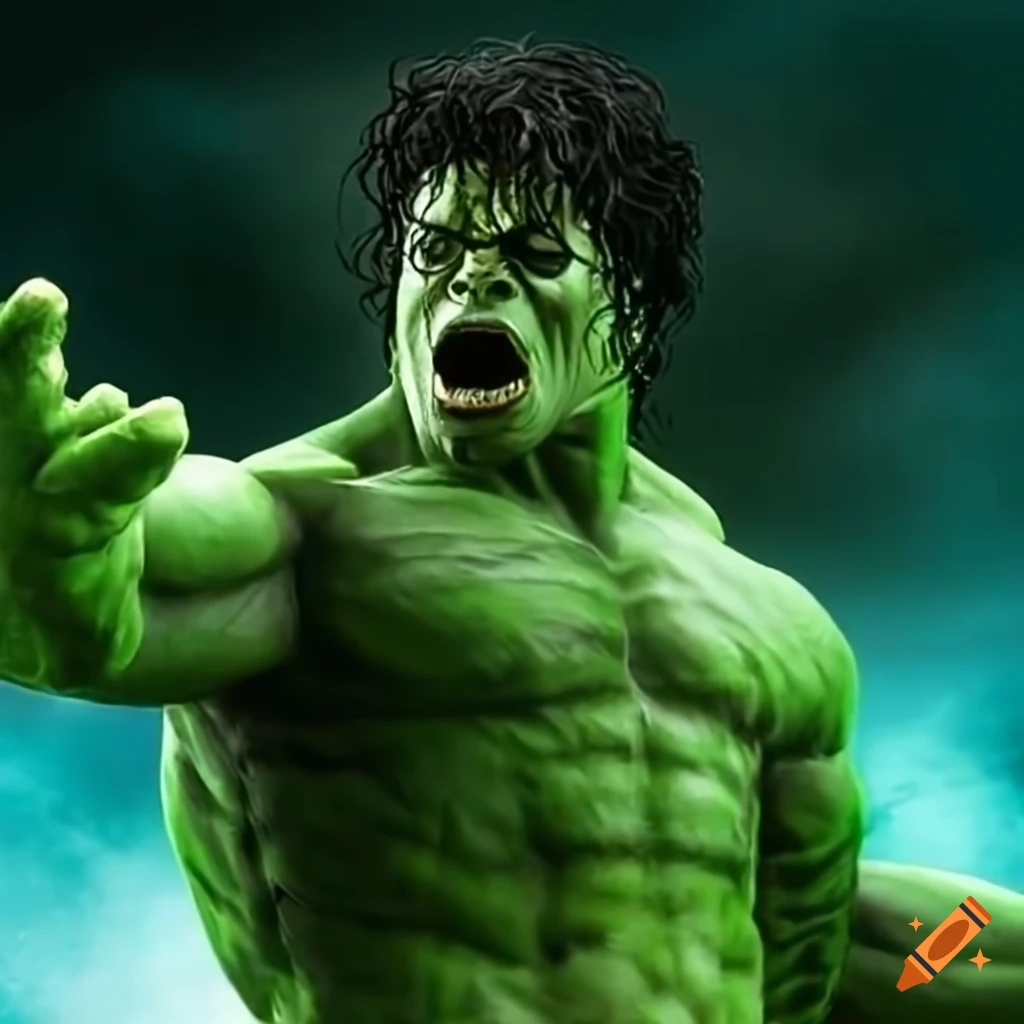 Hulk as michael jackson