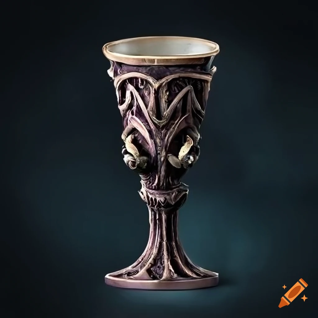 Ornate fantasy goblet on Craiyon