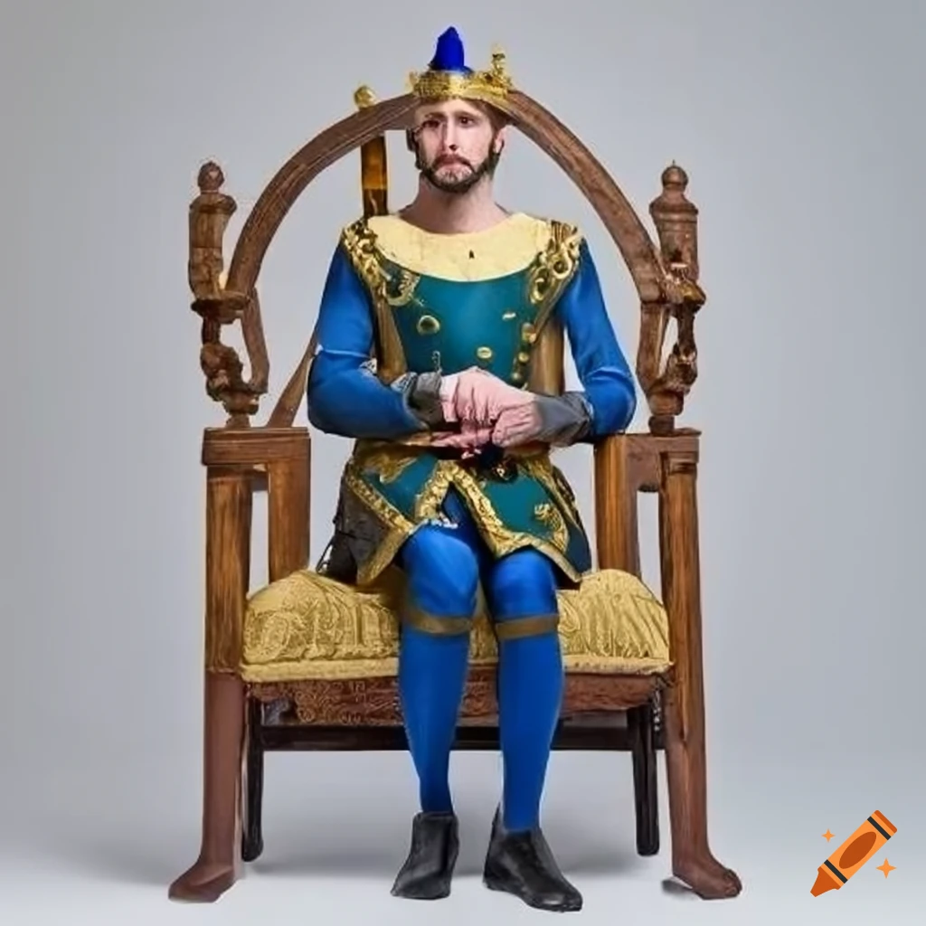 Portrait of a young french medieval prince