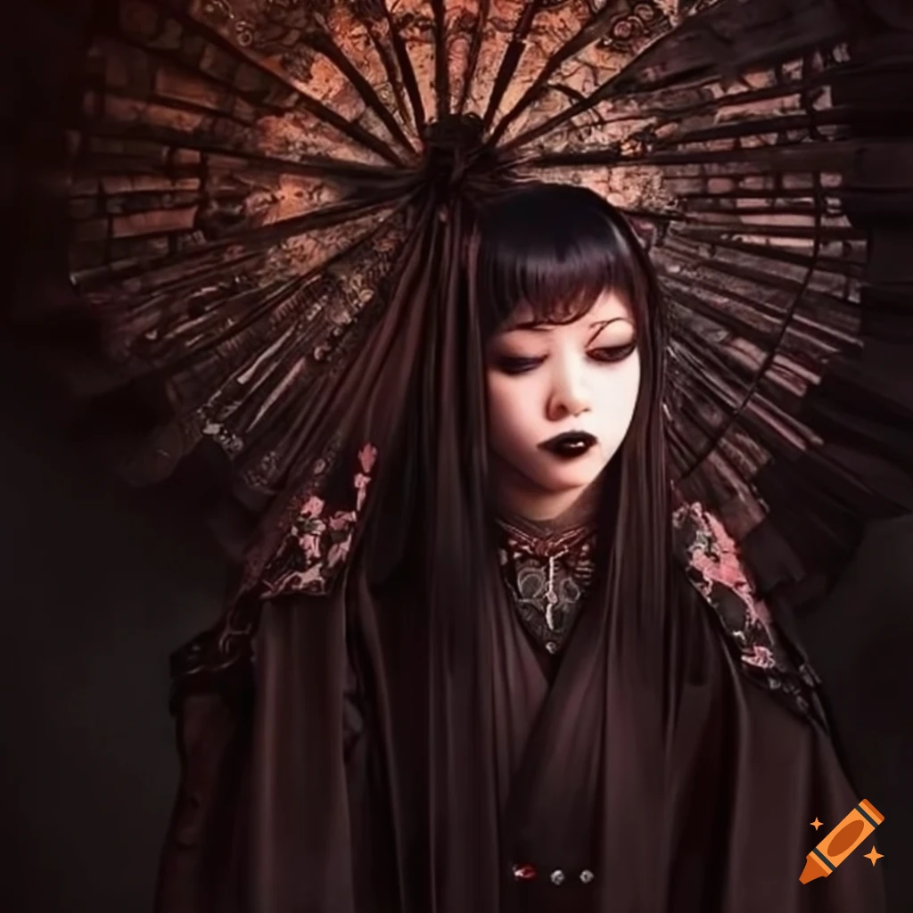 Goth inspired by traditional japanese style on Craiyon