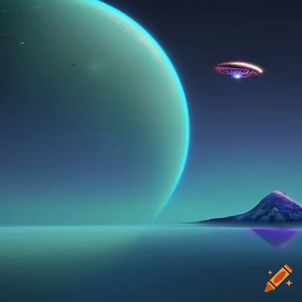 Nostalgic wallpaper of windows xp bliss with a ufo