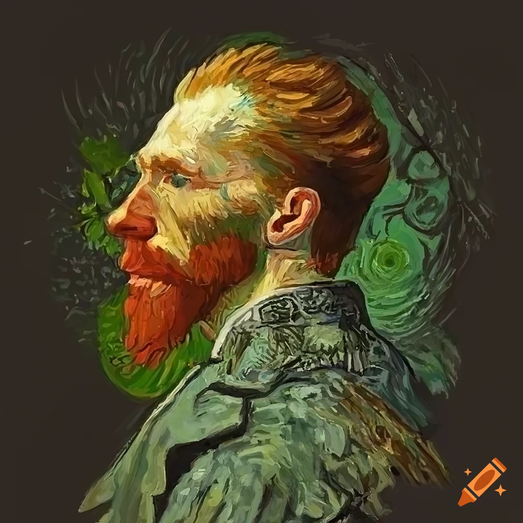 Portrait of archaeopteryx in van gogh style on Craiyon