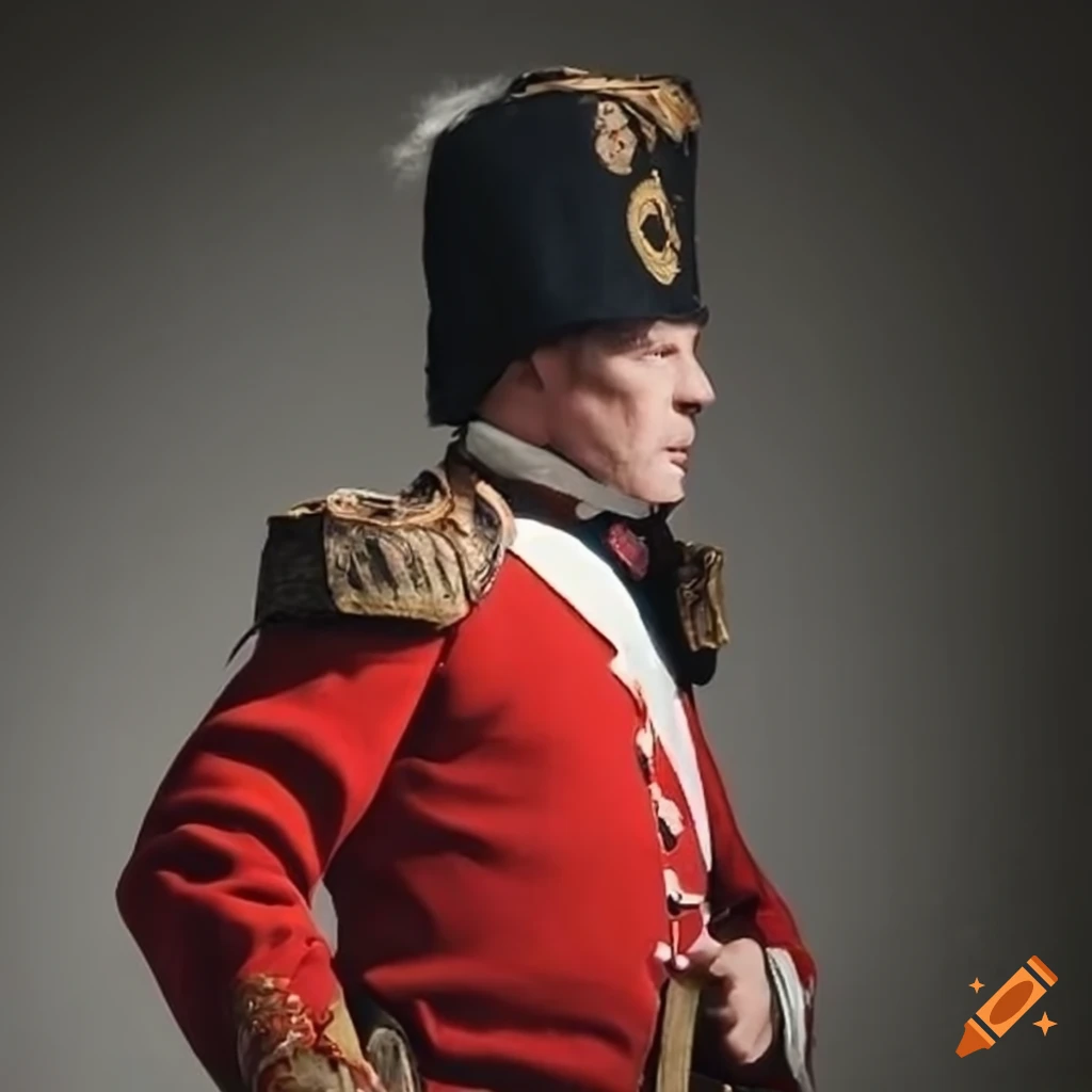 Portrait of a menacing redcoat colonel