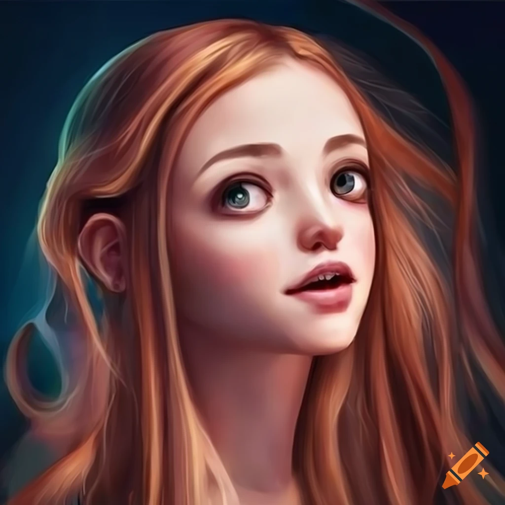 Digital art of a mesmerizing android with long hair on Craiyon