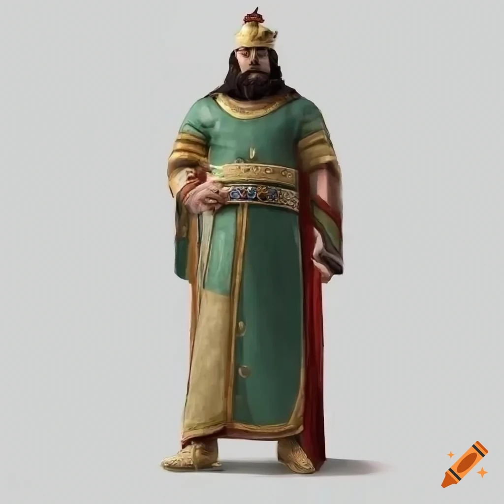 Hyperrealistic portrait of an ancient persian king