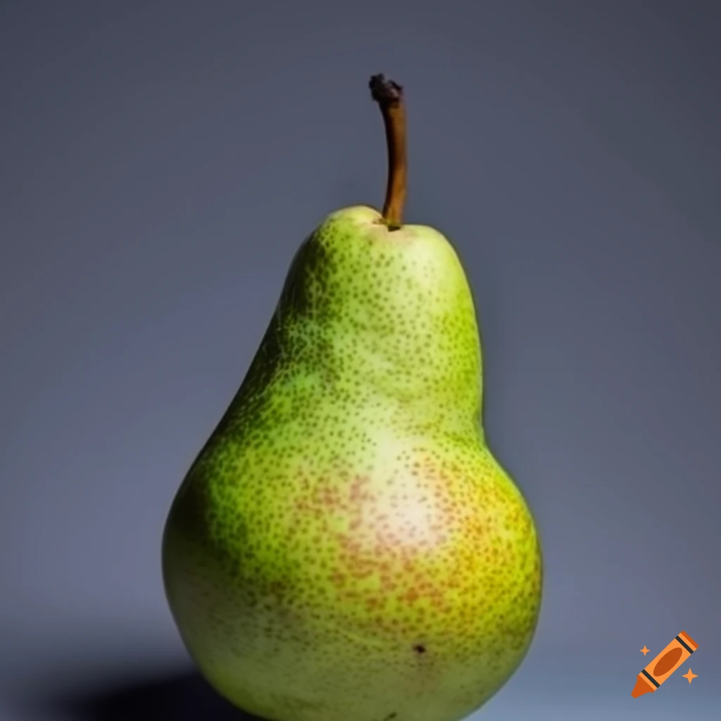 Abstract art of a pear on Craiyon