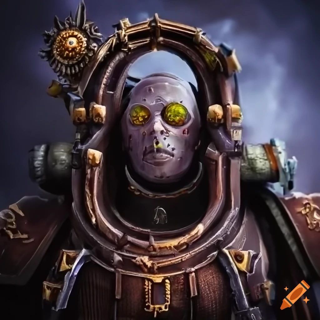 Image of a warhammer 40k tech priest