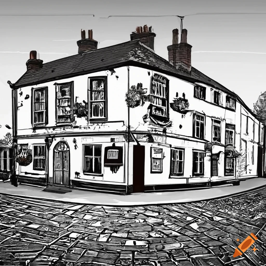Artistic depiction of the farmers arms pub