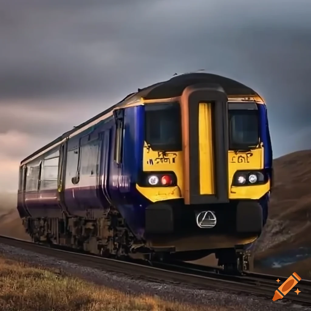 Class 385 train on west highland line