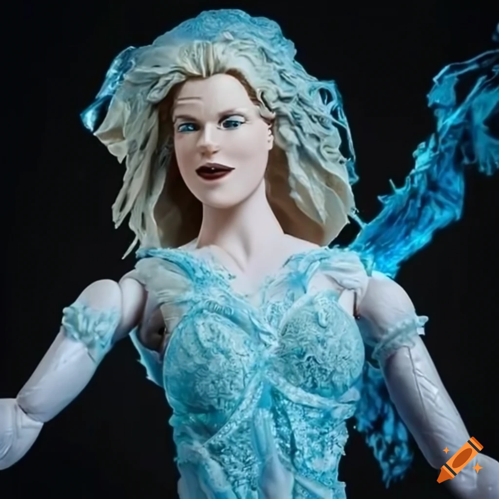Action figure of an ice queen with thunder-snow powers