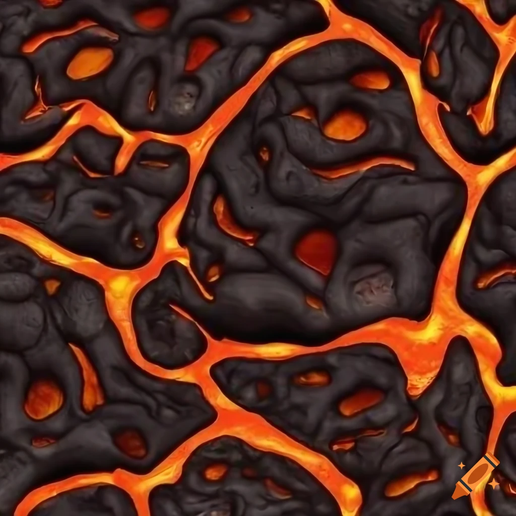 Seamless texture of volcanic lava