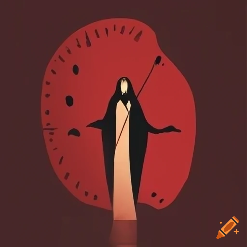 Minimalist artwork depicting the concept of time's end