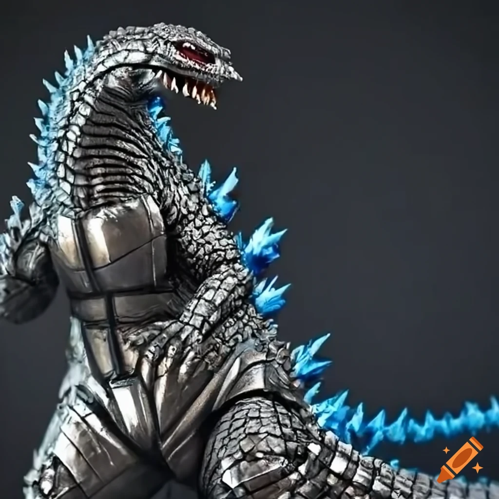 Image of a heavily armored metallic monster on Craiyon