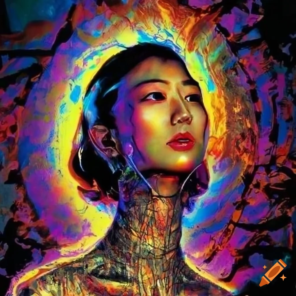 Sensational graphic novel artwork inspired by asian culture