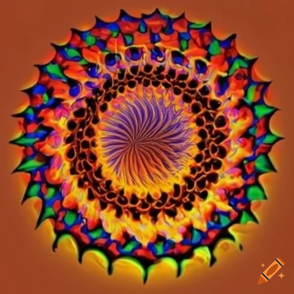 Abstract optical illusion artwork