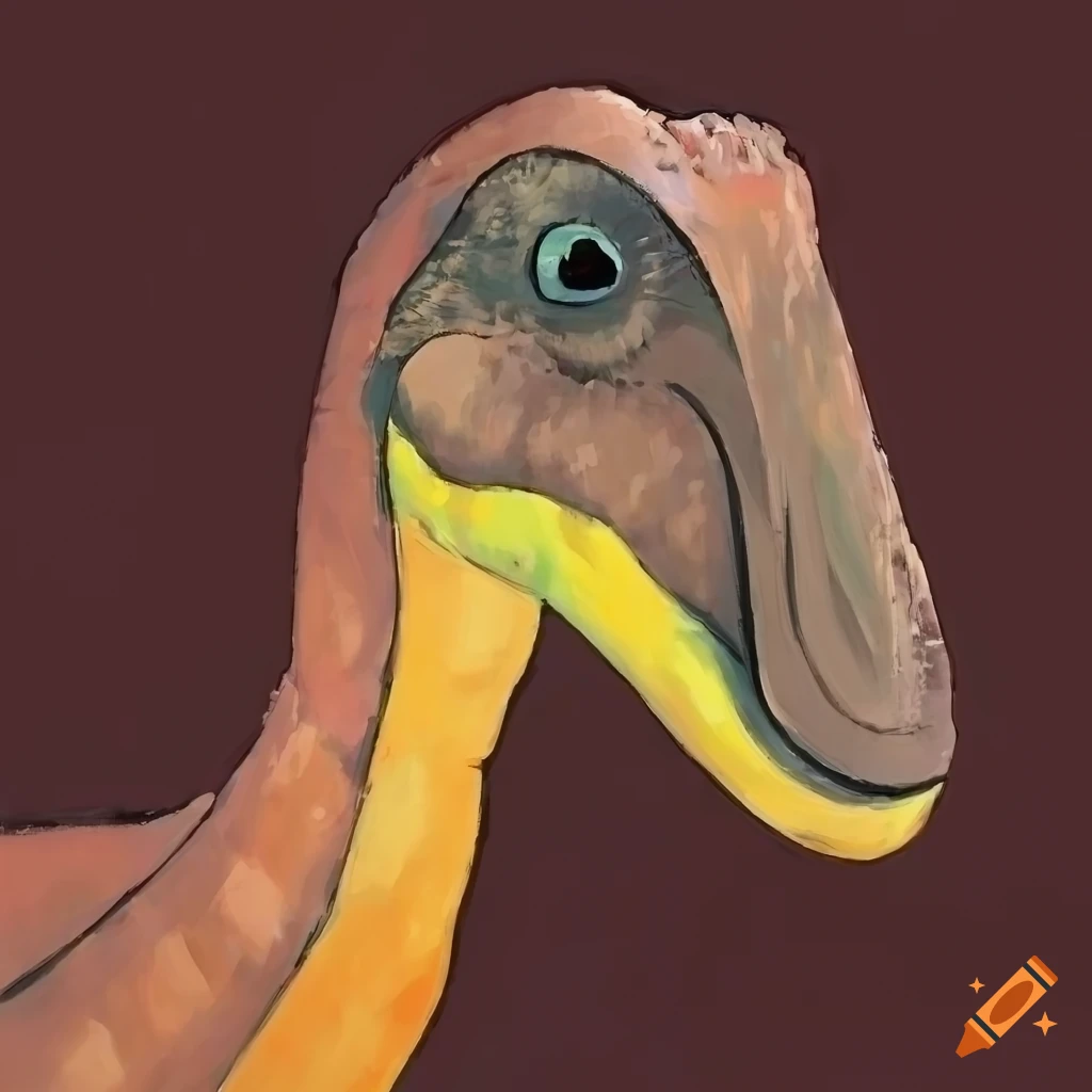 Modern art portrait of a brachiosaurus