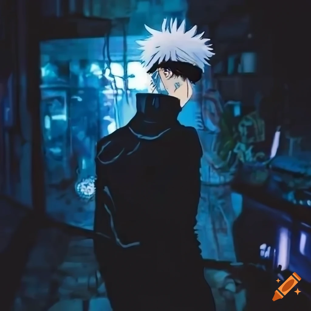 Lofi image of Satoru Gojo, the gamer on Craiyon