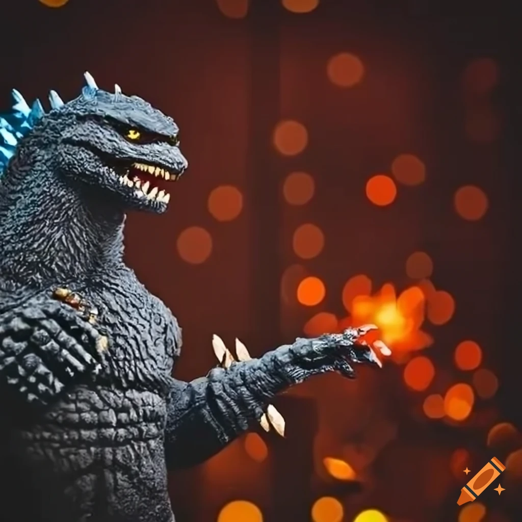 Illustration of godzilla and the destroyer combined