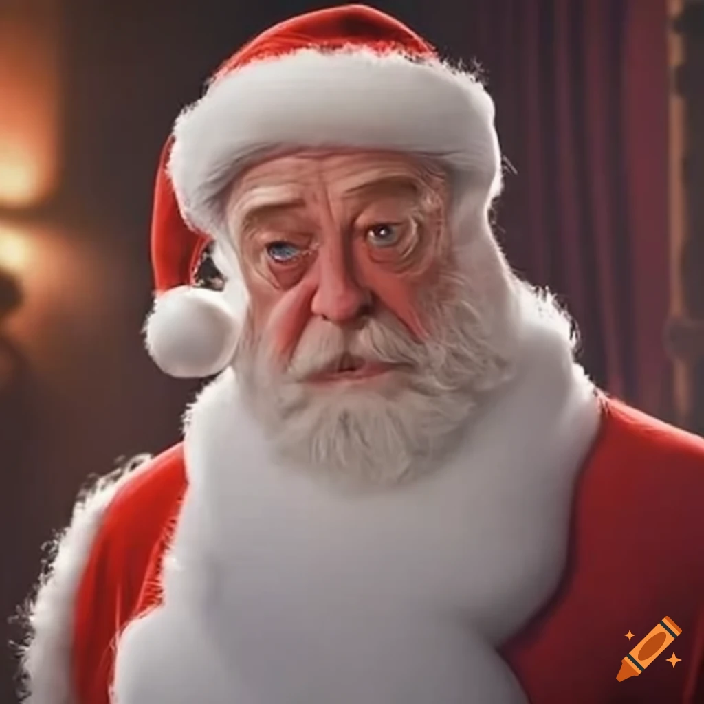 John goodman as santa claus in frosty the snowman on Craiyon