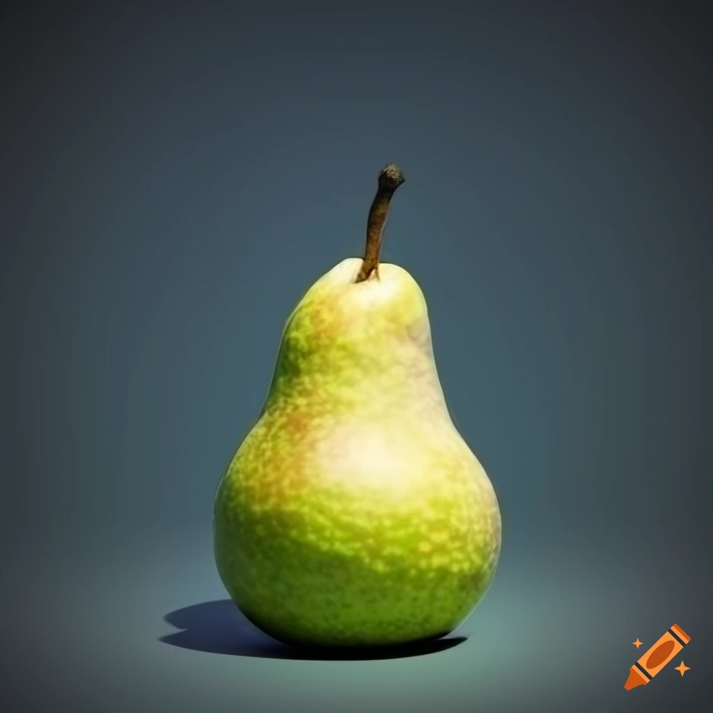 Abstract art of a pear