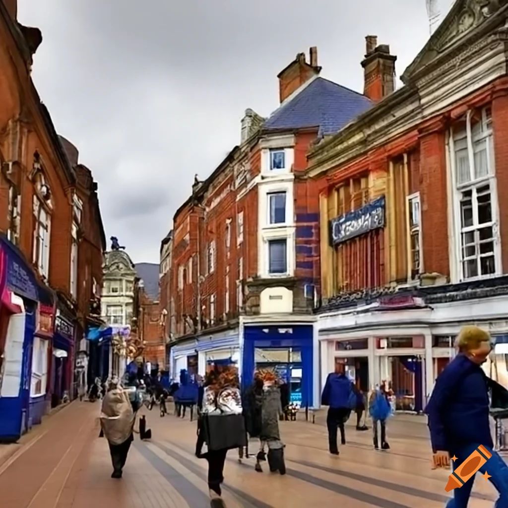 View of leicester city centre