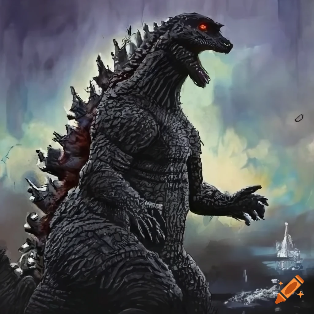 Combined godzilla and the destroyer (marvel comics) on Craiyon
