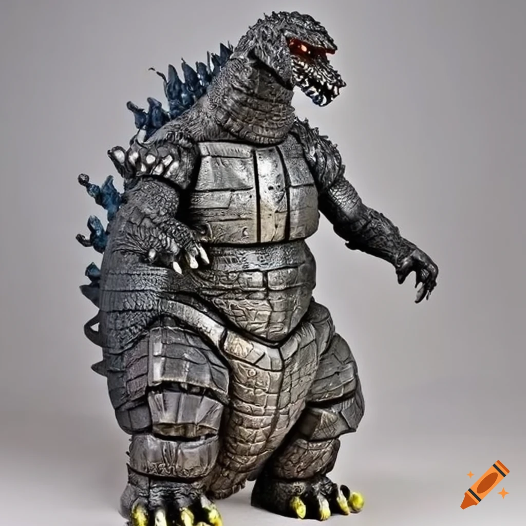 Image of armored godzilla on Craiyon