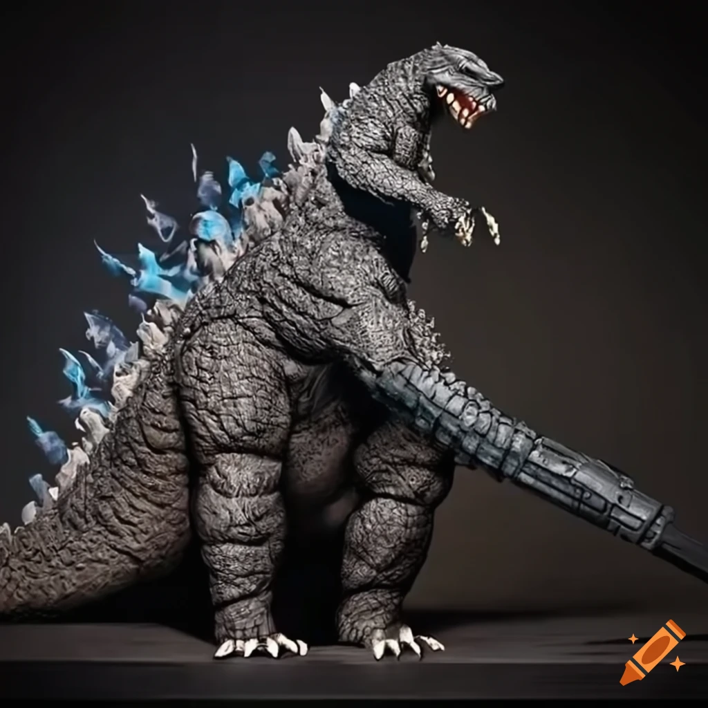 Illustration of godzilla and the destroyer combined