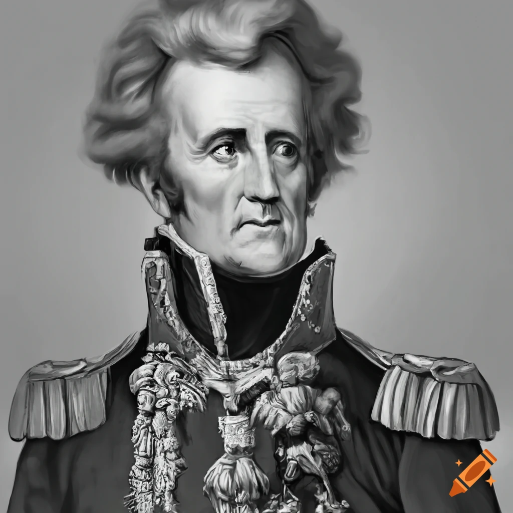 Portrait of emperor andrew jackson