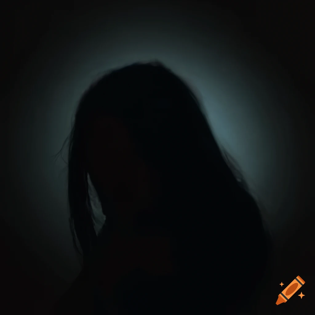 Mysterious face in the darkness