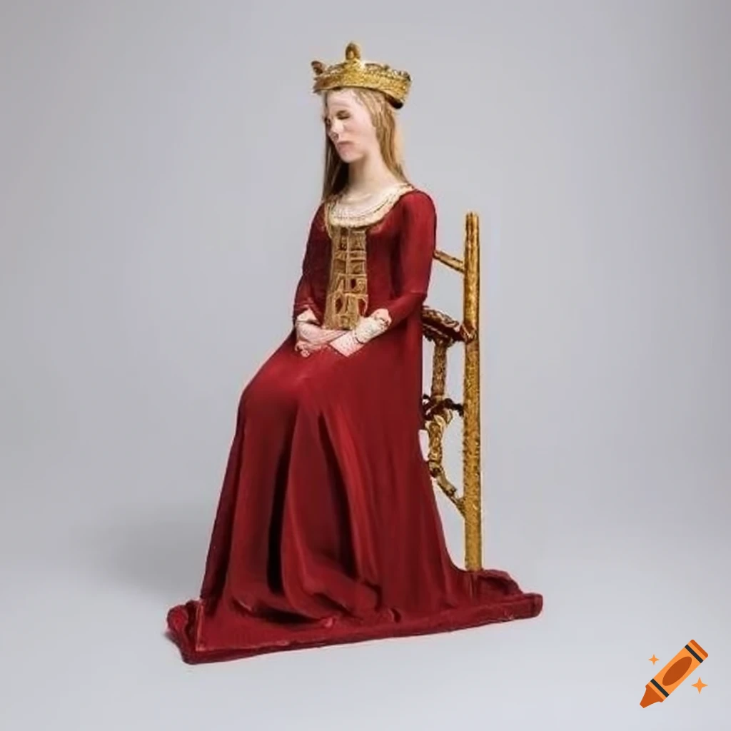 Portrait of a beautiful french medieval princess