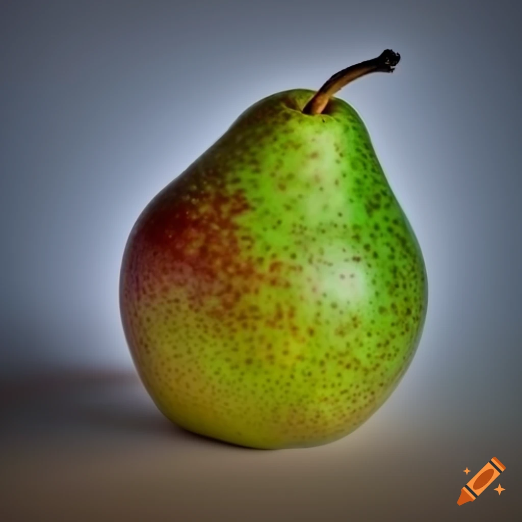 Abstract art of a pear on Craiyon
