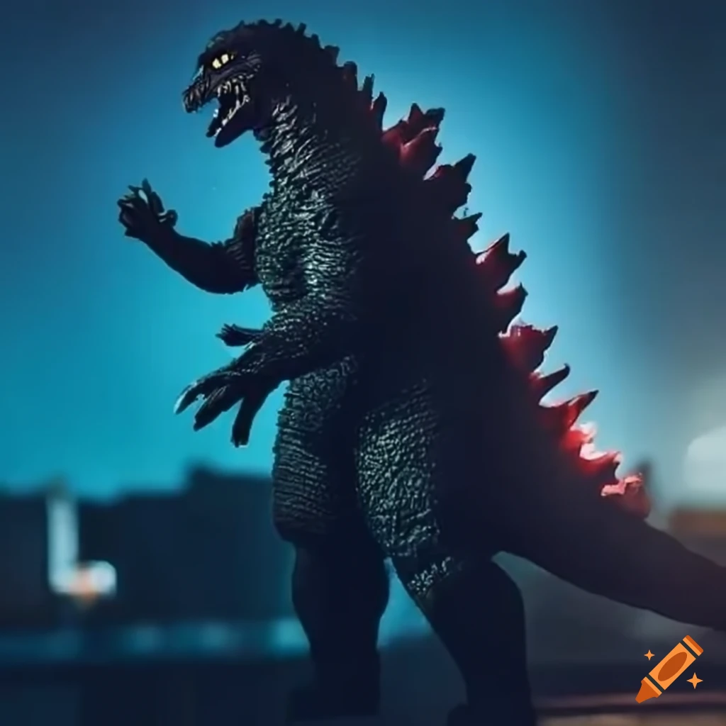 Illustration of godzilla and the destroyer combined