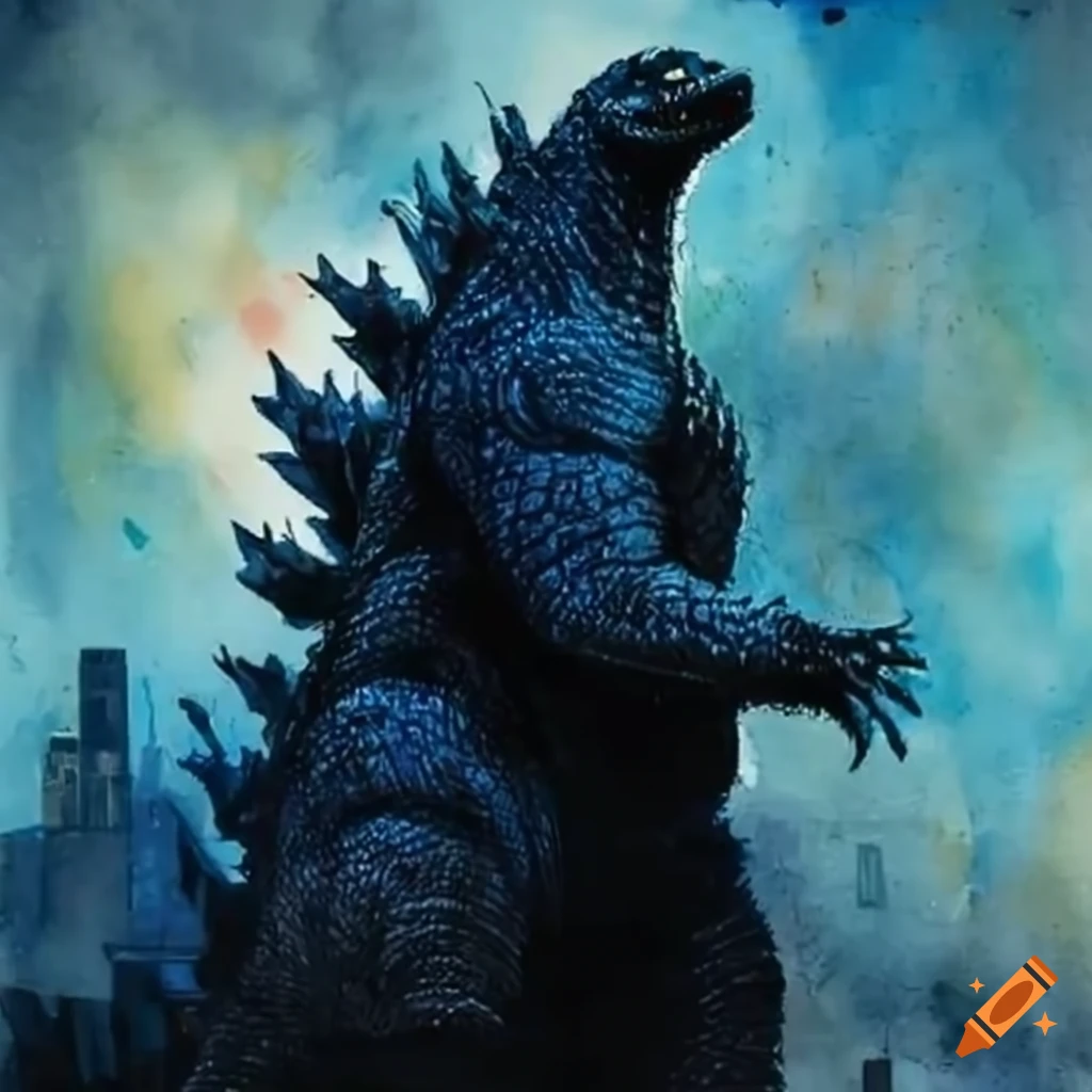 Image of a powerful godzilla-like creature