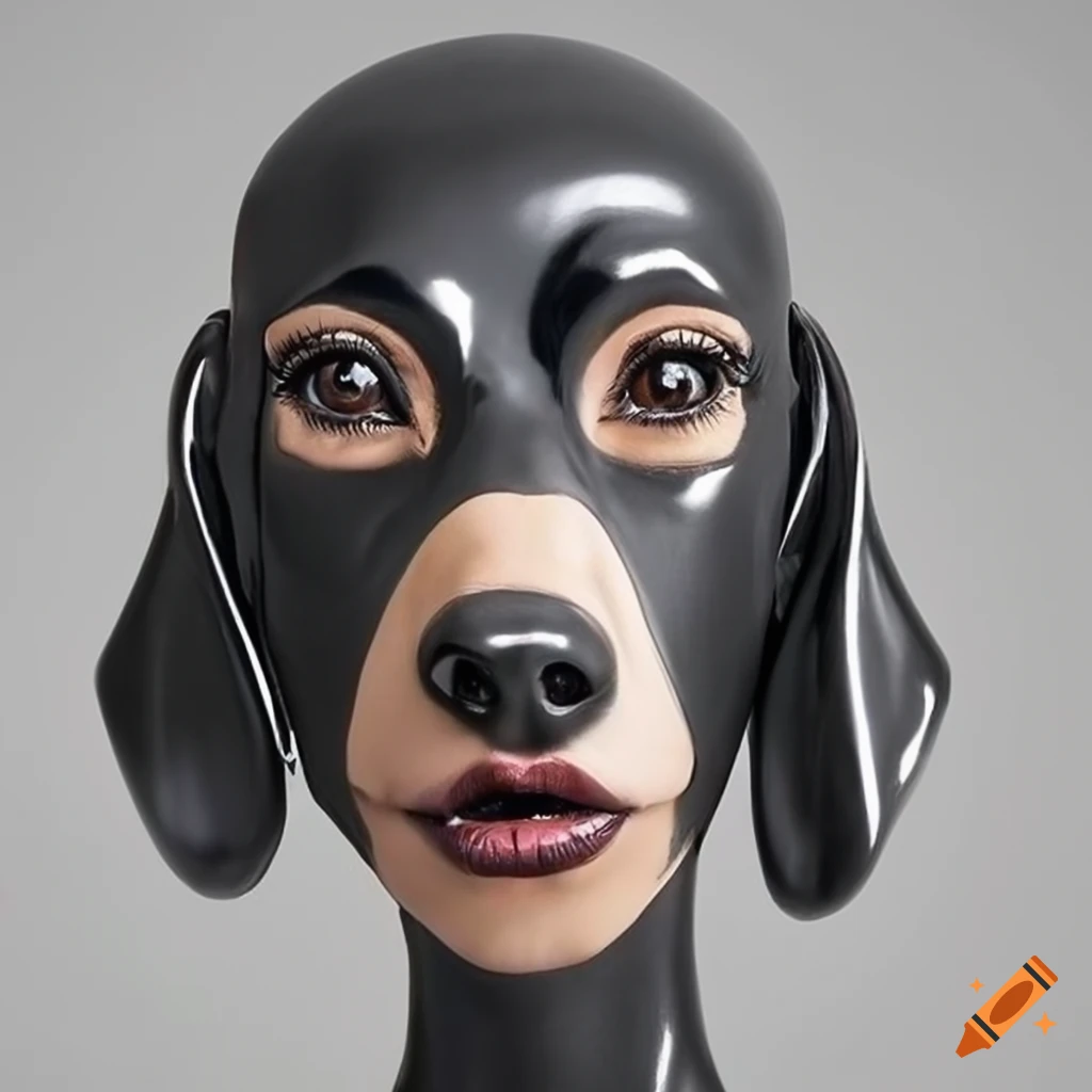 Kourtney kardashian-inspired dog mask on Craiyon
