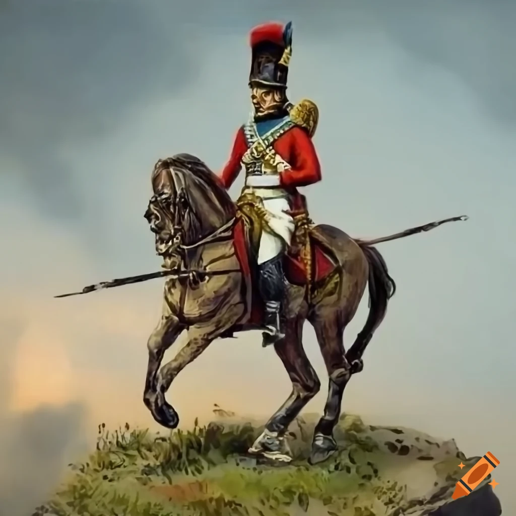 Depiction of napoleon bonaparte leading the french army