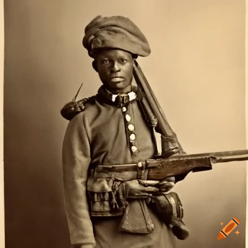 Historic image of belgian soldiers in colonial africa on Craiyon