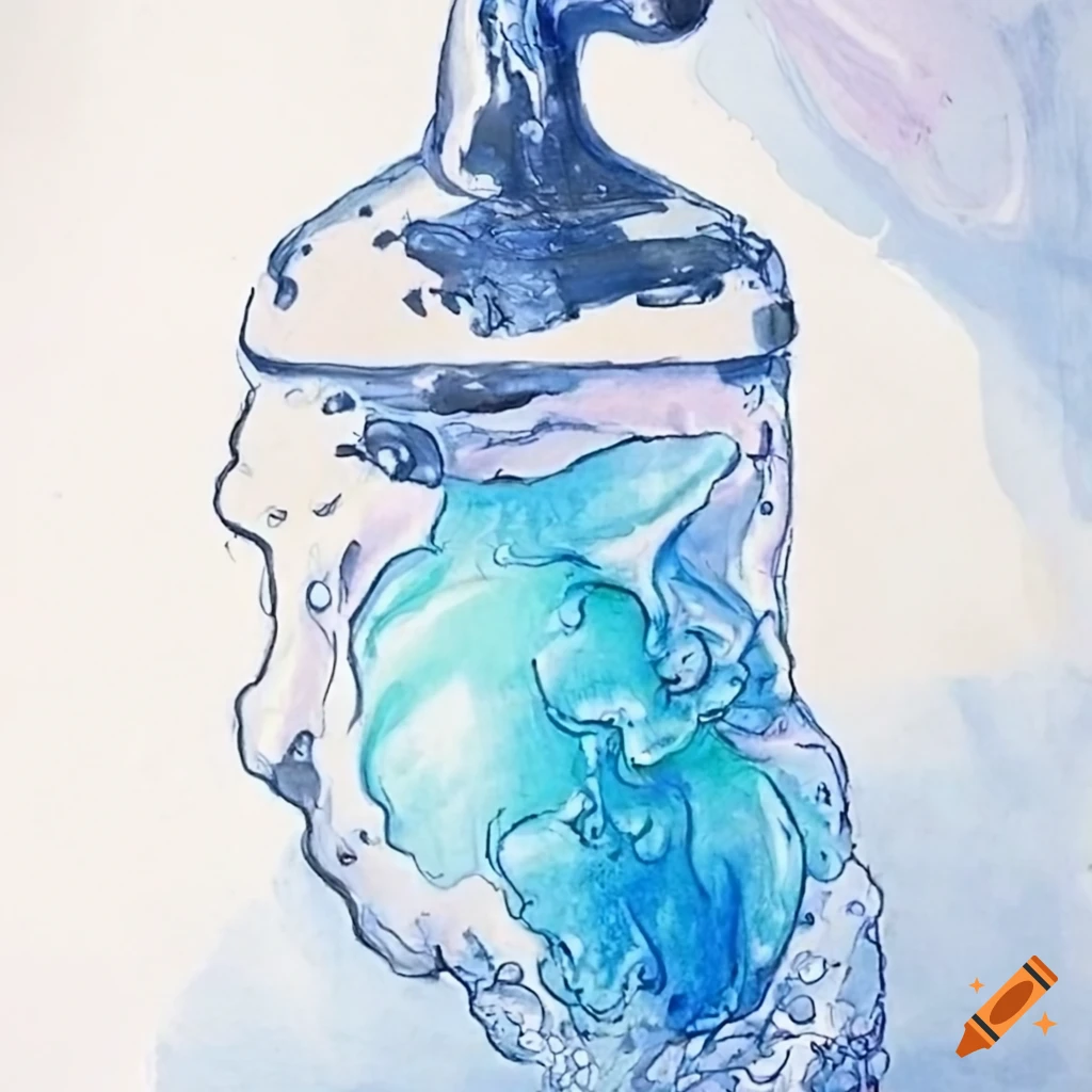 Child's drawing of tap water on Craiyon
