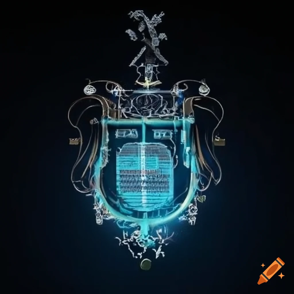 Crest design with electrical and civil engineering elements on Craiyon