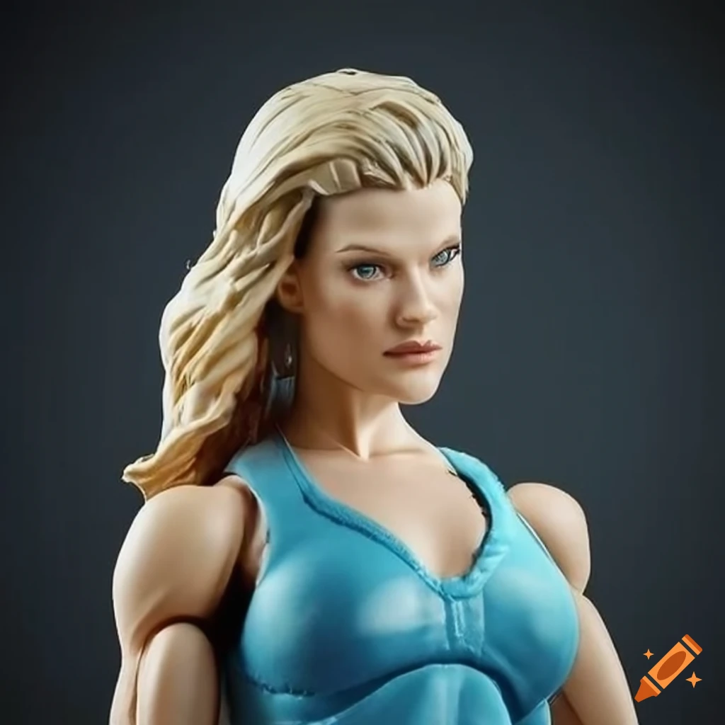 Muscular Ice Queen Action Figure On Craiyon