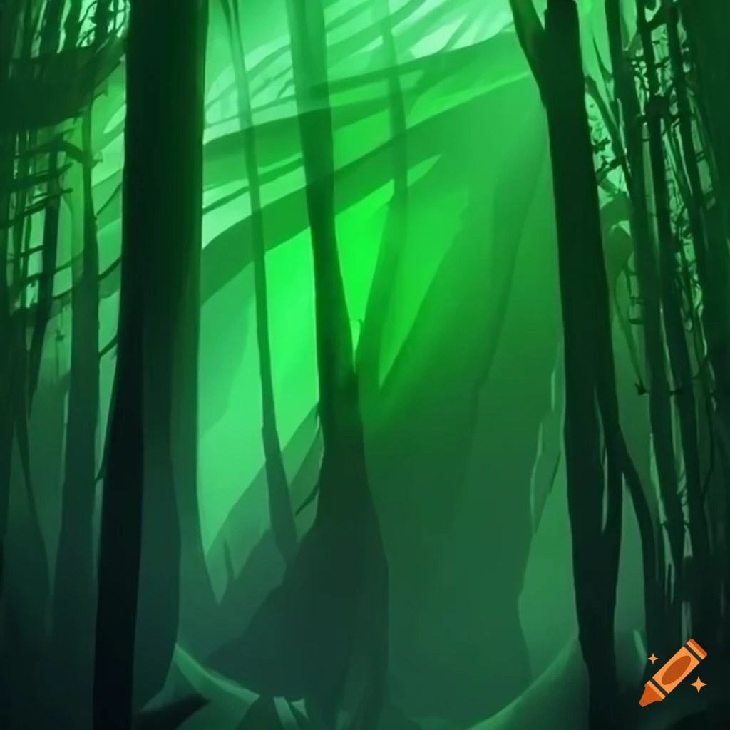 Green void artwork on Craiyon