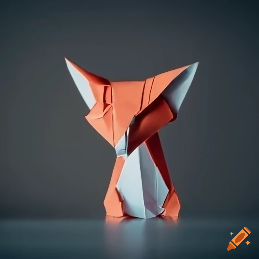 Origami fox on Craiyon