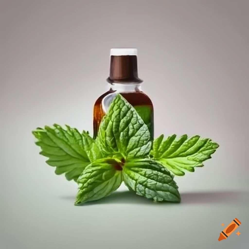 Bottle of peppermint extract