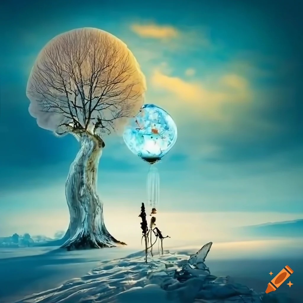 Surreal park with strange creatures and fantastical elements on Craiyon